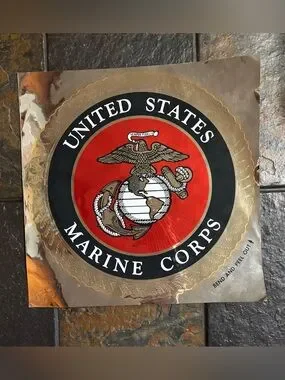 USMC | Wall Decor | Vintage 8s Usmc 3 Bend Foul Foul Prism Sticker ...